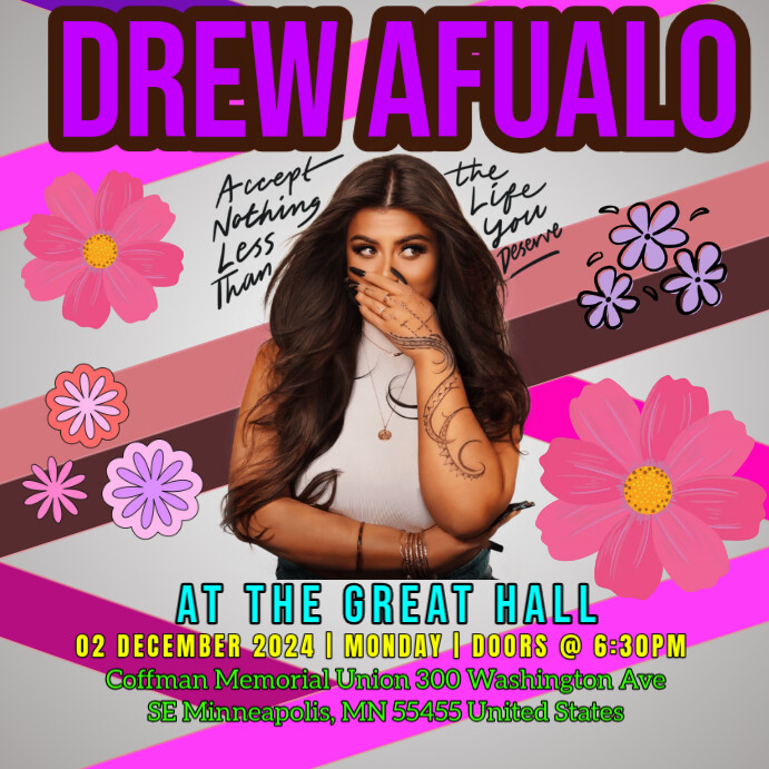 Drew Afualo Instagram Post Template | PosterMyWall