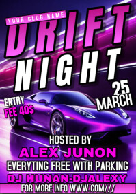 Drift Car Show Template | PosterMyWall