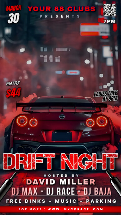 Copy of Drift Night | PosterMyWall