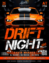 Drift Night Template | PosterMyWall
