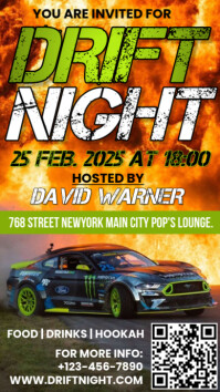 Drift Night Template | PosterMyWall
