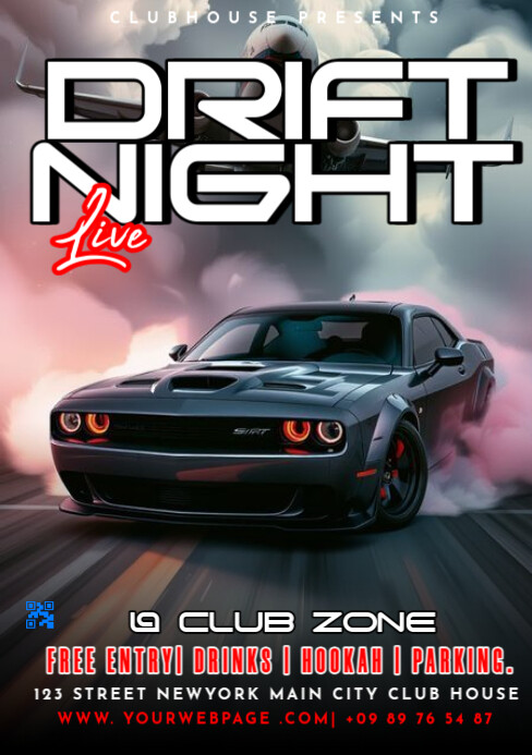 drift night posters Template | PosterMyWall