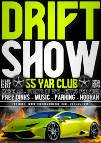 Drift Show Template | PosterMyWall