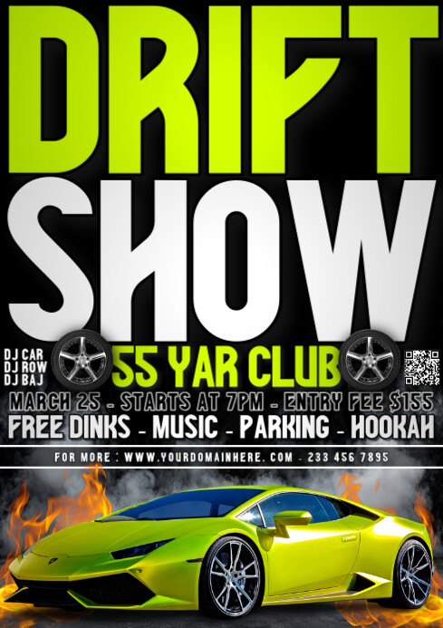 Drift Show Template | PosterMyWall