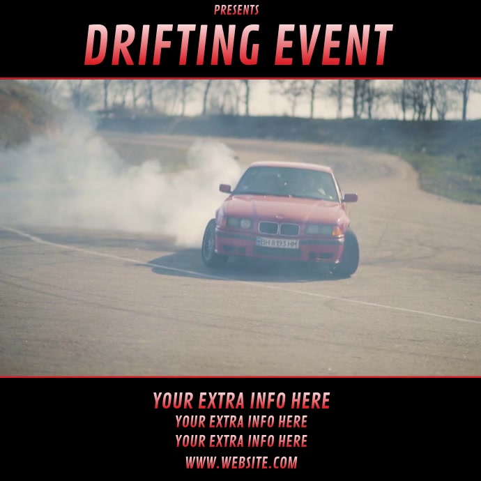 Copy of DRIFTING EVENT RACING | PosterMyWall