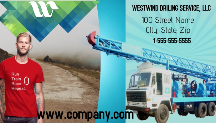 Drilling Service Business card | PosterMyWall