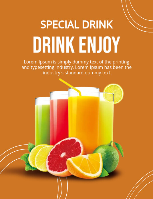Drink Flyer Template | PosterMyWall