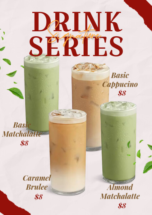 drink menu template | PosterMyWall