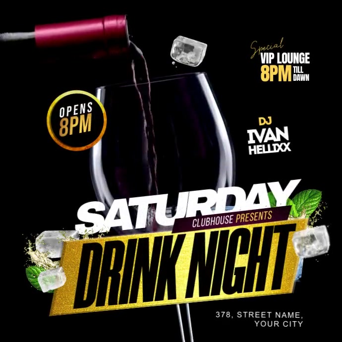 drink night Template | PosterMyWall