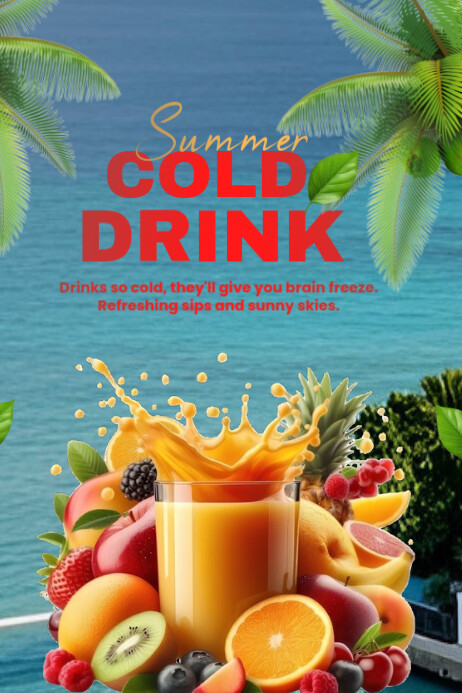 Drink poster Template | PosterMyWall