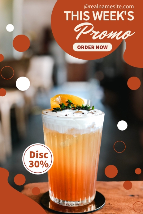 Drink Promo Poster Template | PosterMyWall