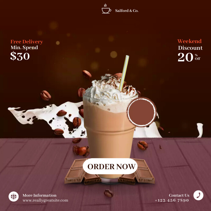 Drink Promotion Instagram Post Template | PosterMyWall