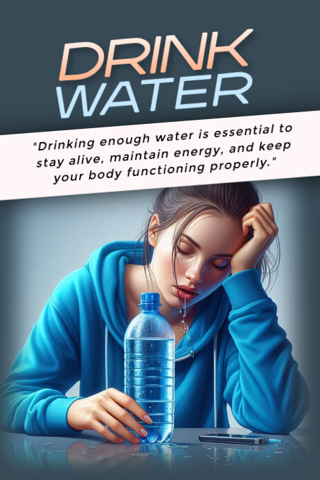 Drink water Template | PosterMyWall