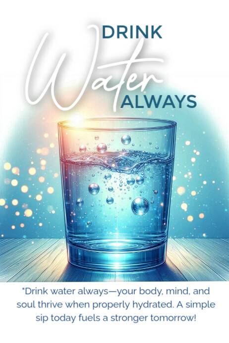 Drink water Template | PosterMyWall