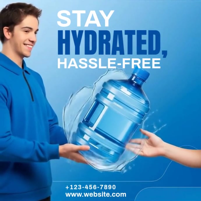 Copy of Drinking Water Ad | PosterMyWall