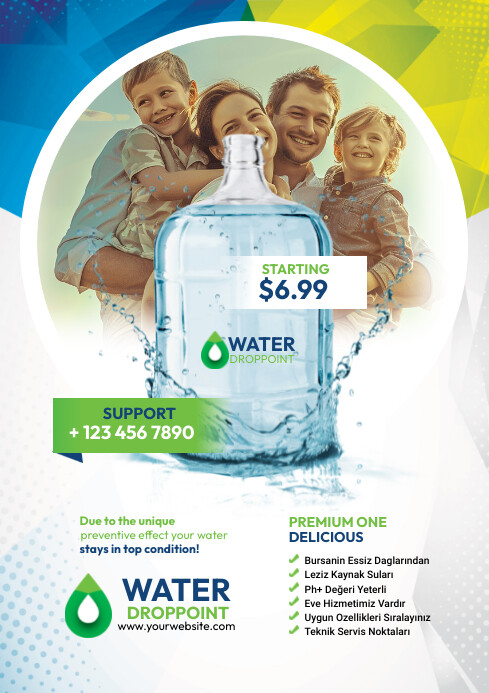 Copy of Drinking Water Service Flyer Template | PosterMyWall