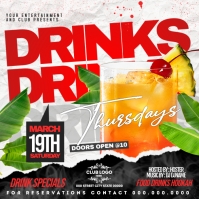 Cocktails summer party instagram post Template | PosterMyWall