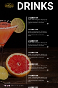 Beer Drinks Menu Template | PosterMyWall