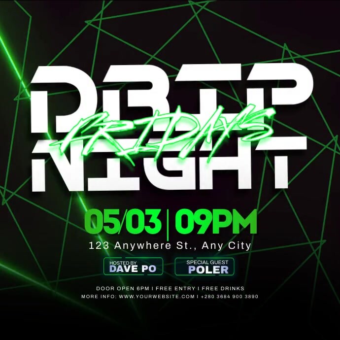 Plantilla de Drip Fridays | PosterMyWall