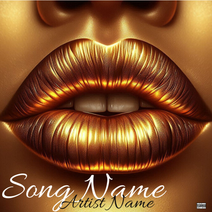 Dripping lips song album cover Modelo | PosterMyWall