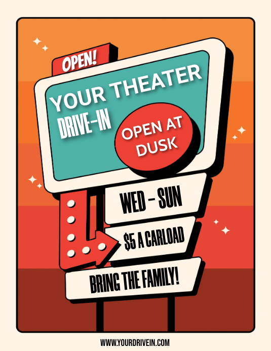 Copy of DRIVE IN | PosterMyWall