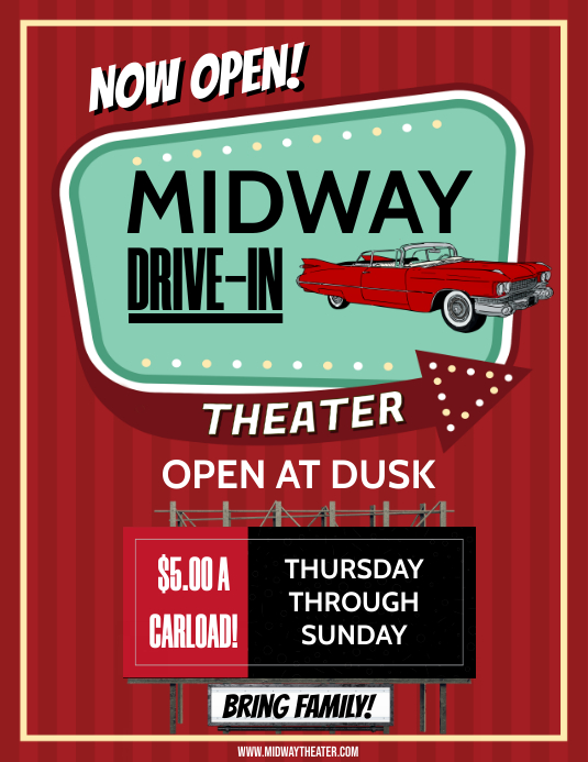 Copy of DRIVE IN | PosterMyWall