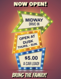 DRIVE IN Template | PosterMyWall