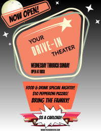 DRIVE IN Template | PosterMyWall