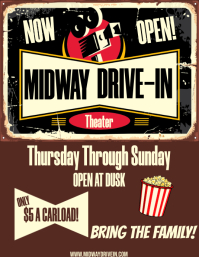 DRIVE IN Template | PosterMyWall