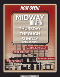 DRIVE IN Template | PosterMyWall