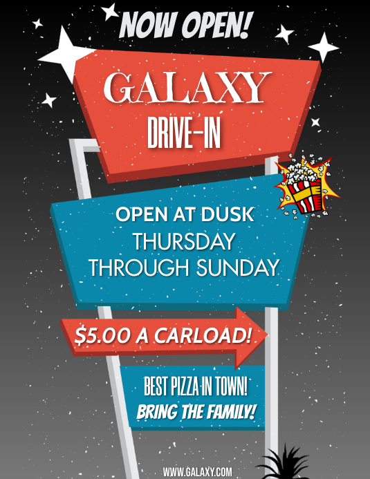 DRIVE IN Template | PosterMyWall