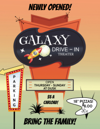 DRIVE IN Template | PosterMyWall