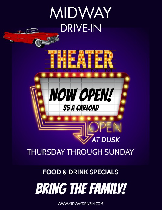 DRIVE IN Template | PosterMyWall