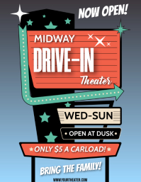 DRIVE IN Template | PosterMyWall