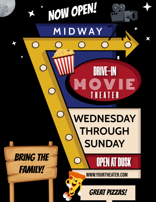 DRIVE IN Template | PosterMyWall