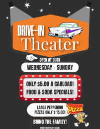 DRIVE IN MOVIE Template | PosterMyWall