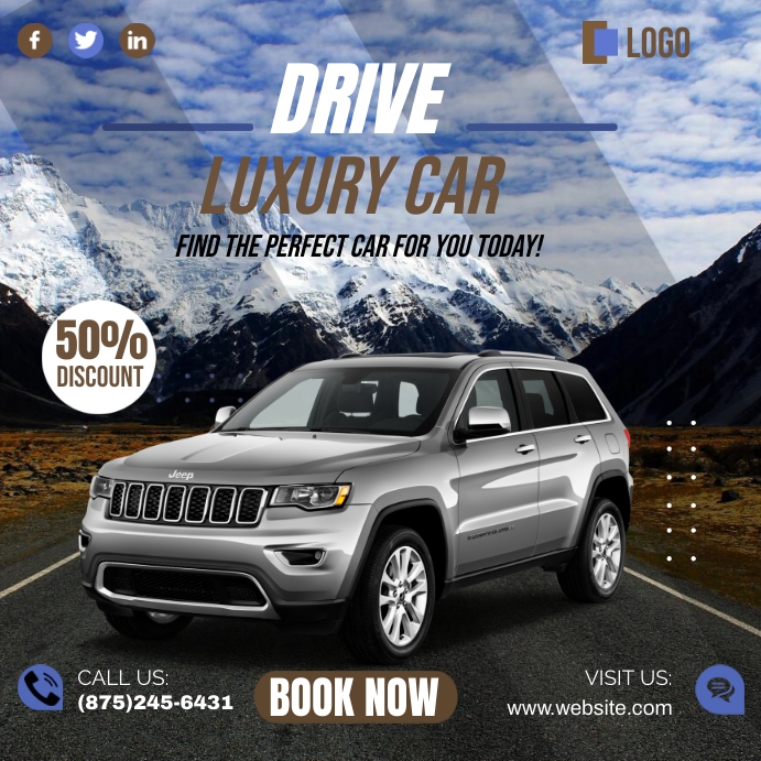 Drive Luxury Car Template | PosterMyWall