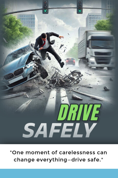 Drive safely Template | PosterMyWall