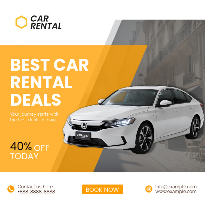 Drive Smart. Rent Smarter Template | PosterMyWall