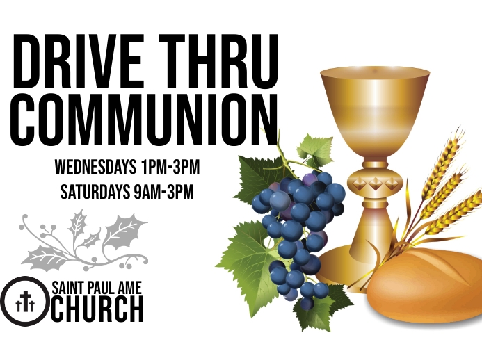 Drive Thru Holy Communion Template | PosterMyWall