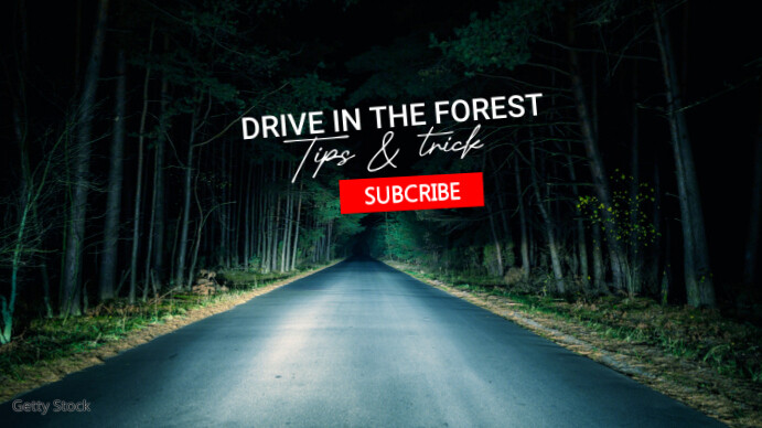 Drive tips in forest Template | PosterMyWall