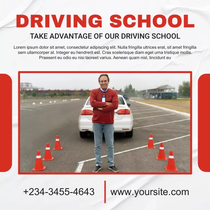 driving lesson4 Template | PosterMyWall