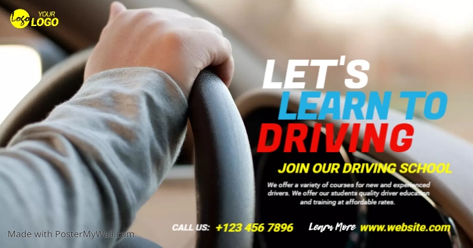 Copy of Driving School Ad | PosterMyWall