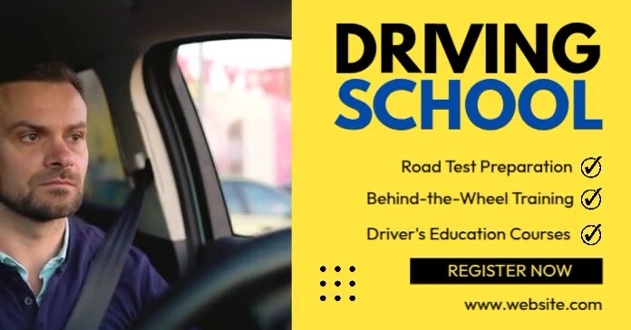 Driving School Ads Template | PosterMyWall