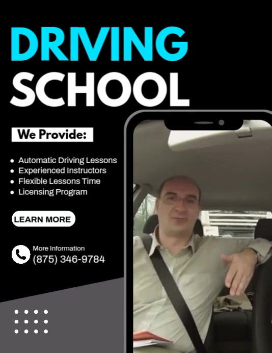 Driving School Ads Template | PosterMyWall