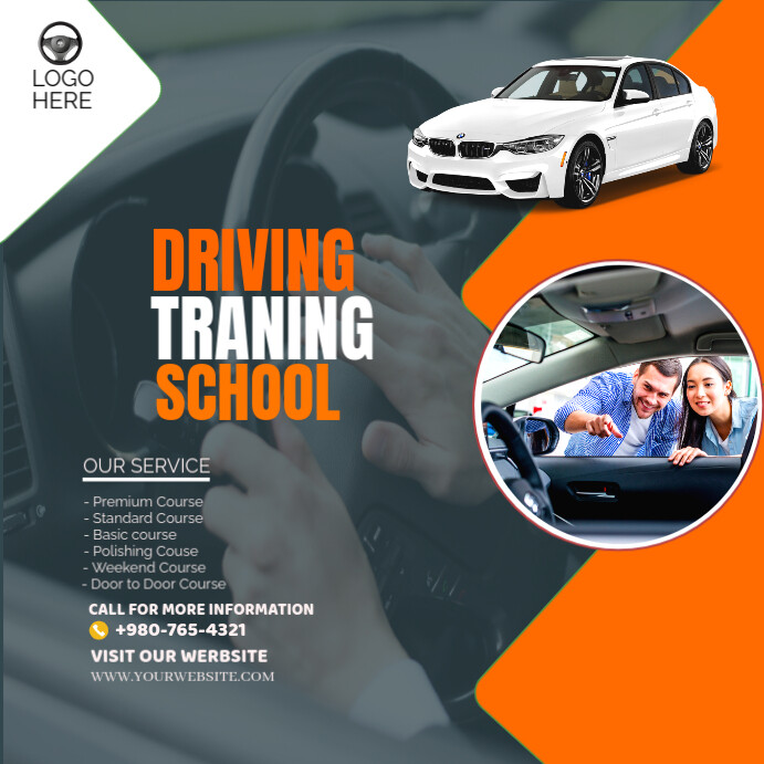 Copie de DRIVING SCHOOL | PosterMyWall