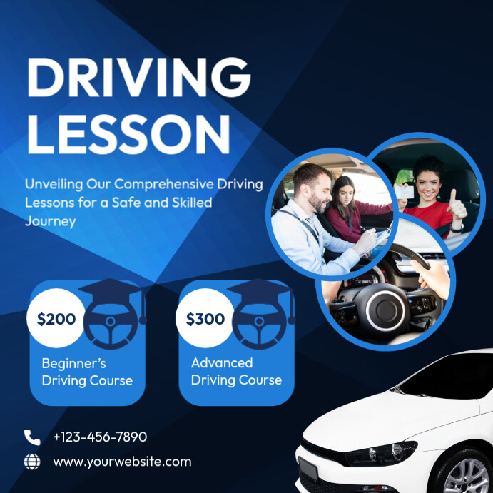 Driving School Template | PosterMyWall