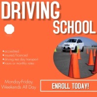 Driving school advertisement Instagram flyer Template | PosterMyWall