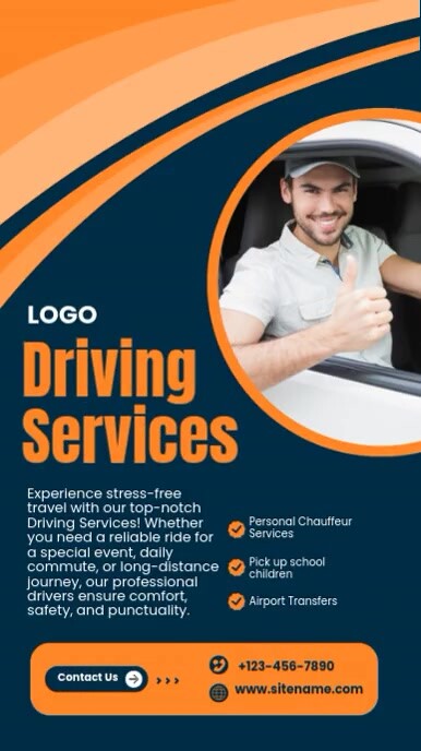 Driving Services Poster Template | PosterMyWall
