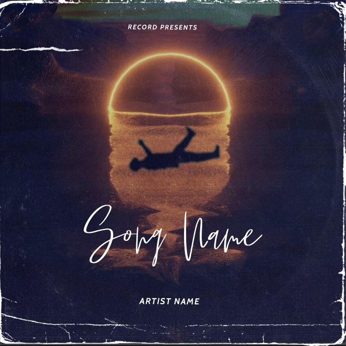 drop album cover design template | PosterMyWall